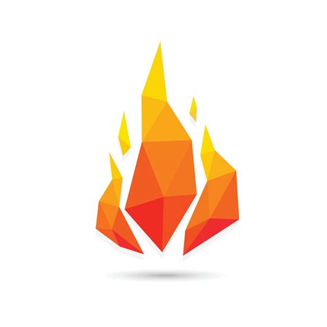 Abstract Fire Triangle Geometric Design Vector Illustration 2243798