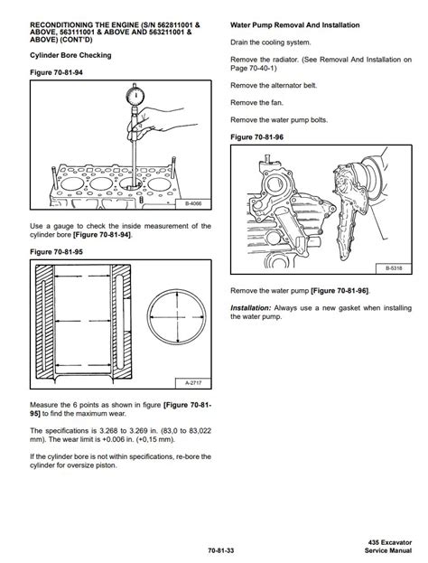 Service Manual Bobcat 435 Excavator 562611001 562811001 563111001