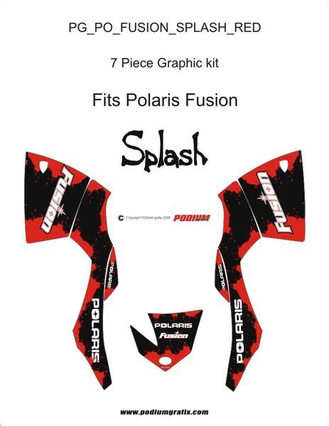 Polaris Fusion Splash Sled Wrap Podium Grafix Quality Wide Format