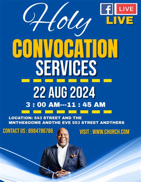 Copy Of Holy Convocation Flyer Postermywall