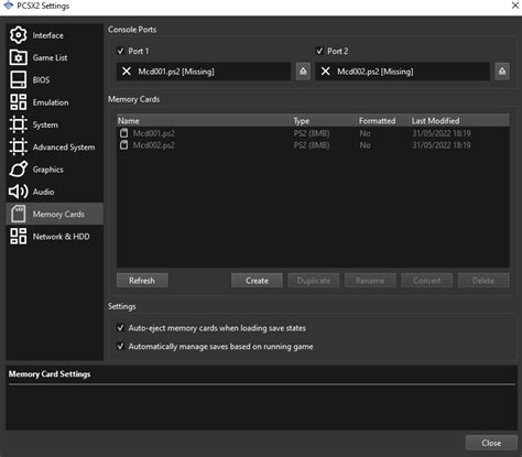 Bug Memcards Menu Bugged While In Game · Issue 6299 · Pcsx2pcsx2