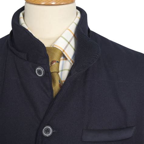Navy Belgravia Wool Gilet Cordings