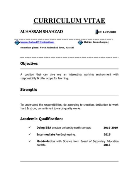 Hassan Cv Pdf
