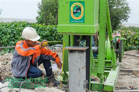 การทดสอบการรบนำหนกของเสาเขม Dynamic Load Test Thitinan Micropile