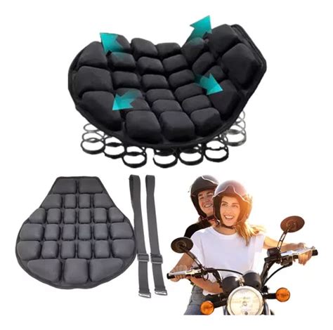 Kit 2 Almofadas Moto Piloto Garupa Conforto Gel Universal