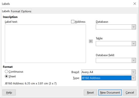 Address Labels In Writer The Document Foundation Wiki