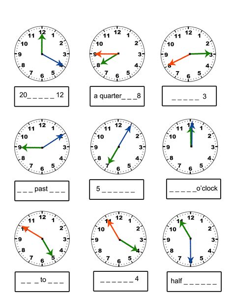 O Clock Exercises