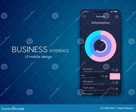 Infographics Mobile De Graphiques De Vecteur Avec Trois Options Calibre