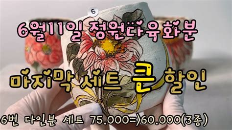 2024년 6월 11일 마지막세트 큰할인으로 품어보세요정원다육화분 정원다육 Ceramic 수제공방분 예쁜화분 다육화분