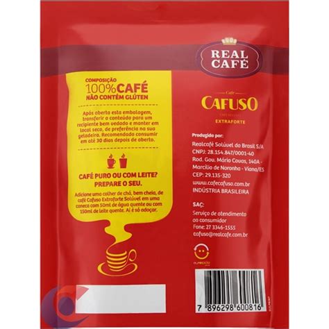Café Solúvel Cafuso Extra Forte Refil 50g Carone