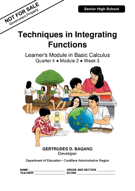 Basic Calculus Q4 Week3 Techniques In Integrating Functions Learners