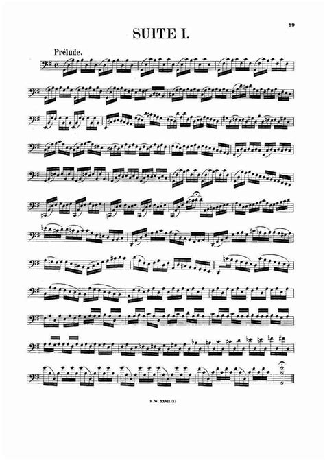 Bach J S Cello Suite No1 In G Major Bwv 1007