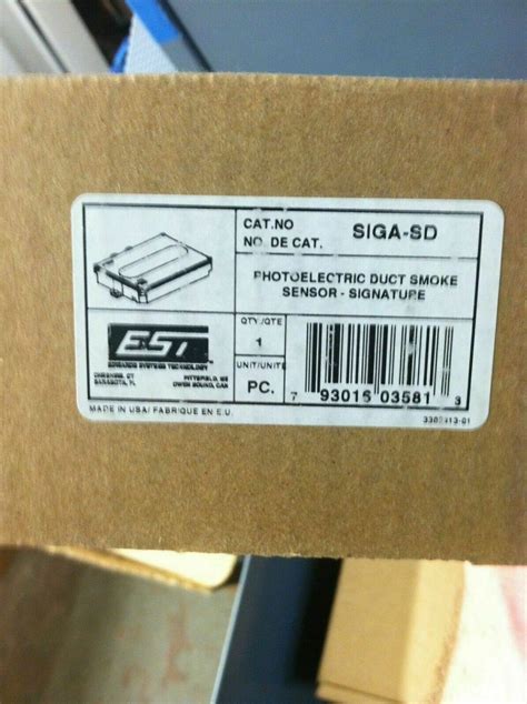 Est Siga Sd Intelligent Duct Smoke Detector Save More On Fire Alarm Parts