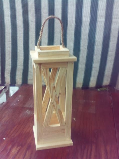 декоративный деревянный фонарь