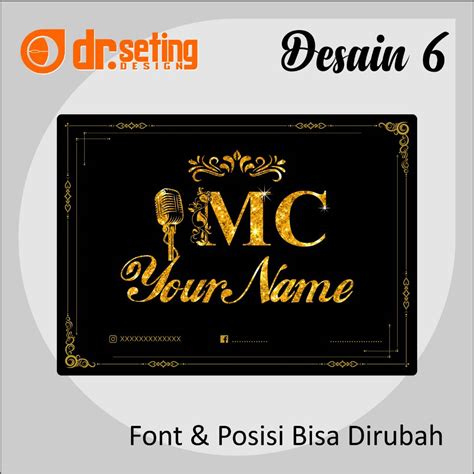 Jual Cue Card Mc Akrilik Q Card Pembawa Acara Penata Acara Shopee
