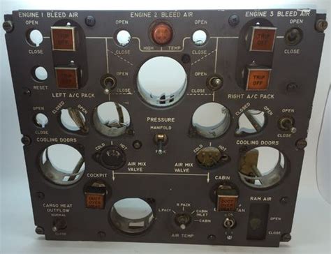 Boeing 727 Engine Bleed Air Control Panel Glb Flight Products