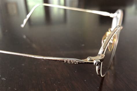 Vintage Fendi Eyeglasses Gold Frame Authentic P514 Mo Gem