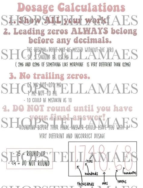 Dosage Calculation Tips Tricks Artofit