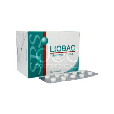 Liobac 10mg Tablet Doctoroncall Global Pharmacy
