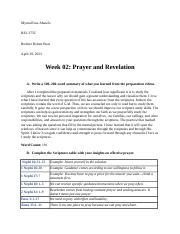 REL C W Prayer And Revelation Myrna Rose Abasolo Docx Myrna Rose Abasolo REL C Brother
