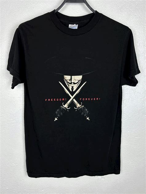 Vintage 00s Vintage V For Vendetta 2006 Warner Bros Movie T Shirt Grailed
