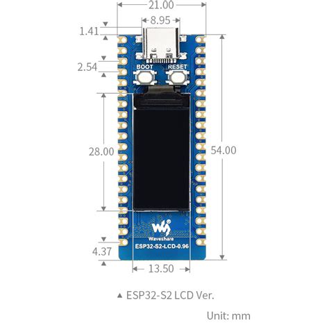 Devboard MCU ESP S WiFi MHz GHz Versión LCD c Conector RobotShop