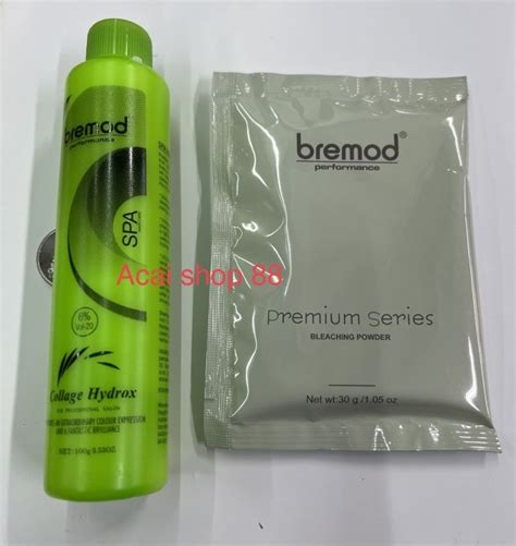 Hair Bleaching Powder With Oxidizing Peroxide Set Bremod Bleach Bremod