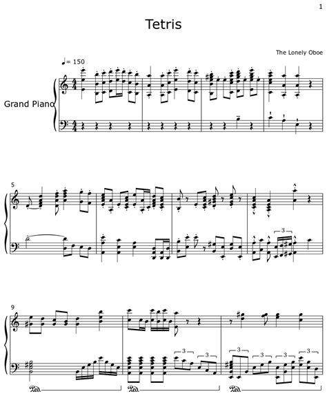 Tetris Sheet Music For Piano