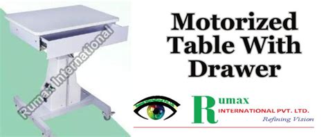 Motorized Table With Drawer