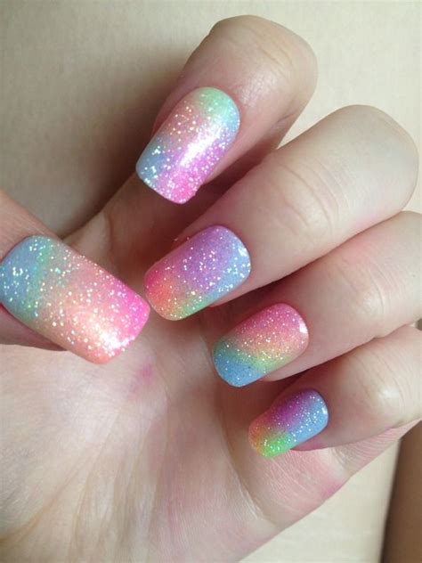 19 Amazing Rainbow Nail Art Designs Pretty Designs