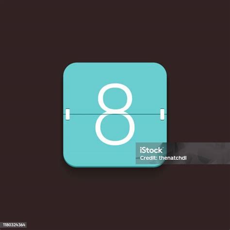 Ilustración De Icono De Calendario Estilo De Diseño Plano Moderno Y