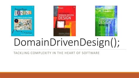 Domain Driven Design DDD Presentation PPTX Databases Computer Software And Applications