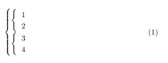 Arrays Two Double Line Equations Need Double Left Brackets TeX LaTeX Stack Exchange