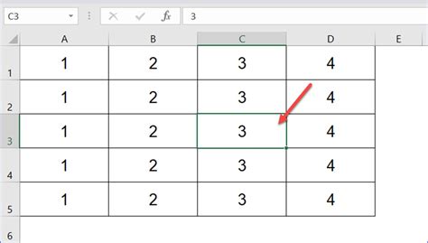 Right Arrow One Cell Right Excelnotes