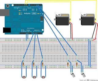 Arduino 2 Axis Servo Solar Tracker Tutorial