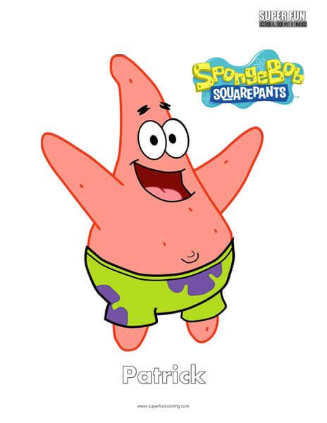 Patrick Spongebob Coloring Super Fun Coloring
