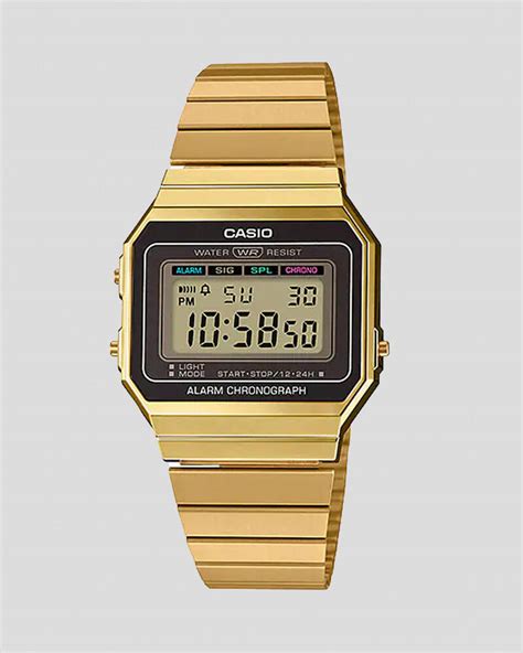 Shop Casio Vintage Analogue Digital Watch In Black Fast Shipping