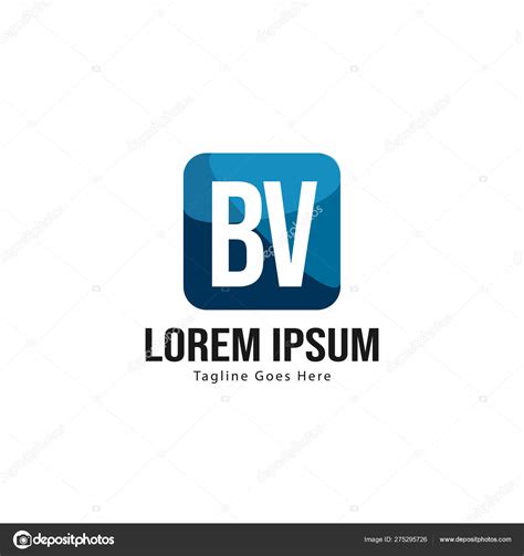 Bv Letter Logo Design Creative Modern Bv Letters Icon Illustration