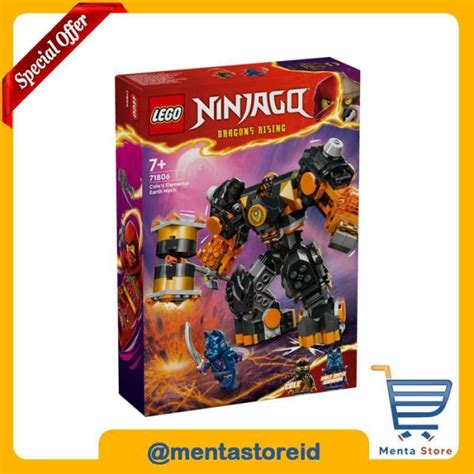 Promo LEGO Ninjago 71806 Coles Elemental Earth Mech Diskon 11 Di Seller Menta Toys Bolsena