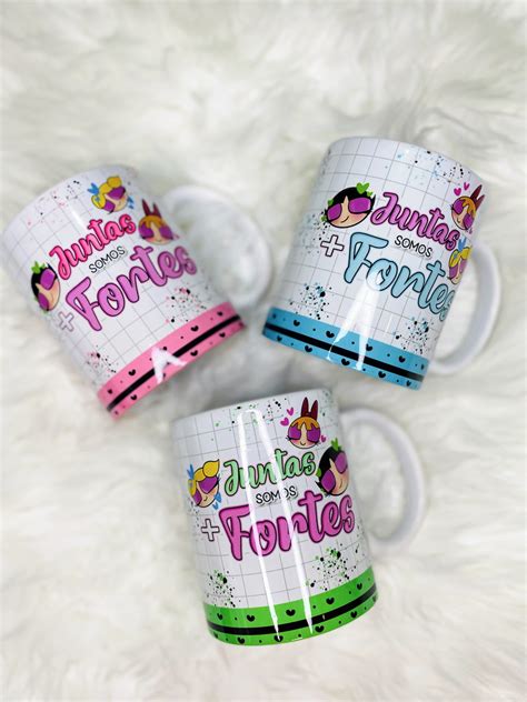 Caneca Meninas Super Poderosas Docinho Elo7