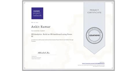 Ankit Kumar Singh On Linkedin Completion Certificate For Hr Analytics Build An Hr Dashboard
