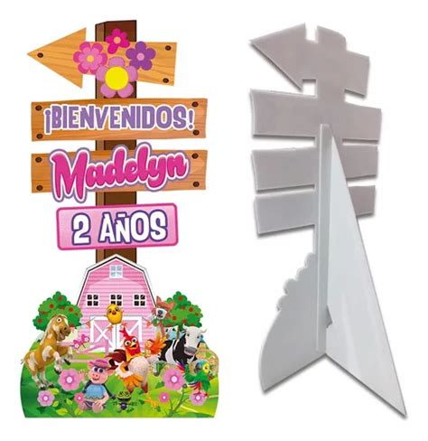 Figura Coroplast Letrero Bienvenida Granja De Zenon 1m En Venta En
