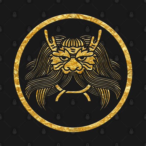 Japanese Mon Oni Kabuto Japanese Kamon T Shirt Teepublic