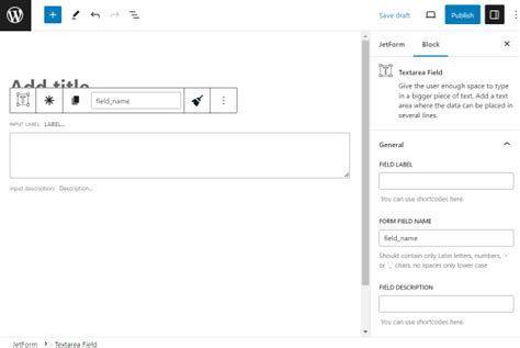 Textarea Field Overview JetFormBuilder Crocoblock