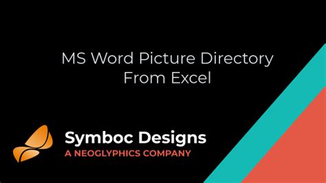 How To Create A Picture Directory In Microsoft Word Using Excel Hire A Professional Website