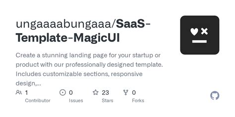 Github Ungaaaabungaaasaas Template Magicui Create A Stunning Landing Page For Your Startup