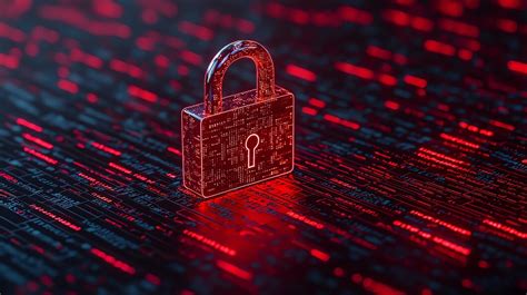 Cybersecurity Concept Digital Lock And Binary Code 3d Illustration