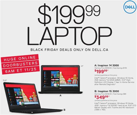 Dell Ca Canada Black Friday Full Flyer Deals Canadian Freebies Coupons Deals Bargains