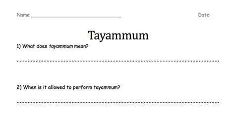 Week 15 Model Tayammum Safar Resources