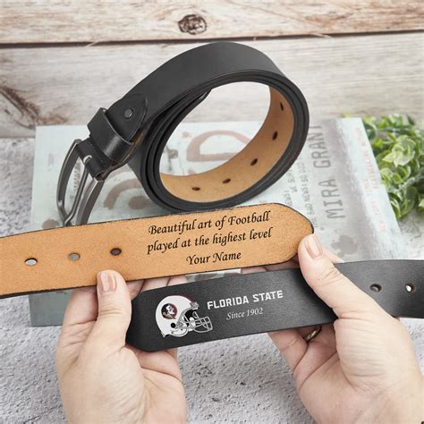 Florida State Seminoles Leather Belt Nousty